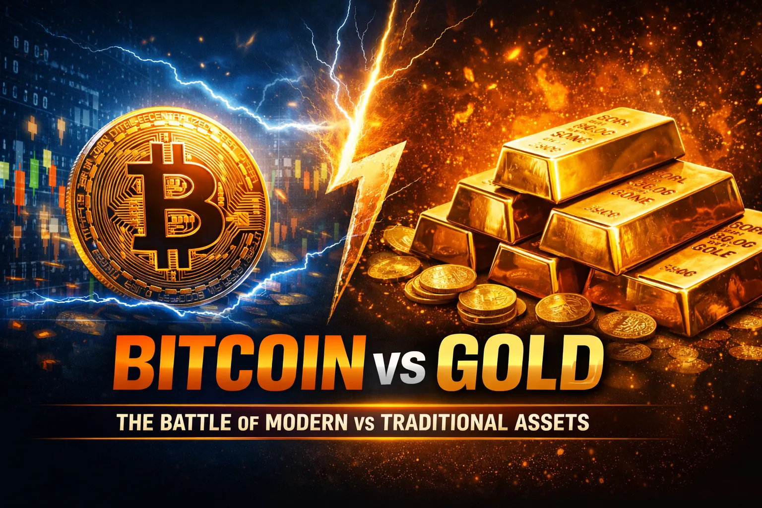 Bitcoin vs Gold: The Battle of Modern vs Traditional Assets